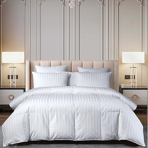 Click here for Beautyrest(R) All Season 500TC Damask Stripe Goose... prices