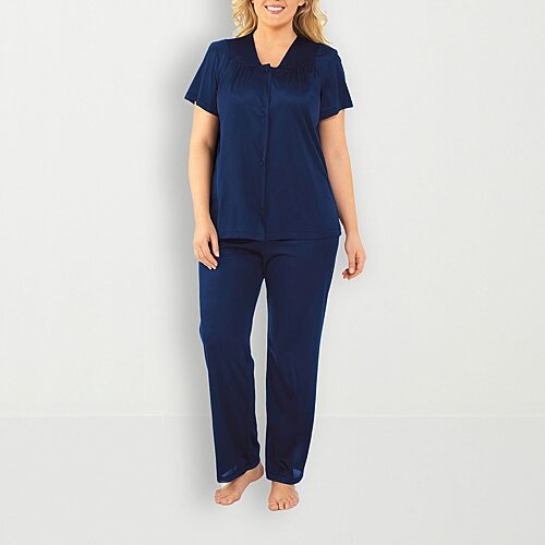 Click here for Exquisite Form Womens V-Neck Short Sleeve 2-pc. Pa... prices