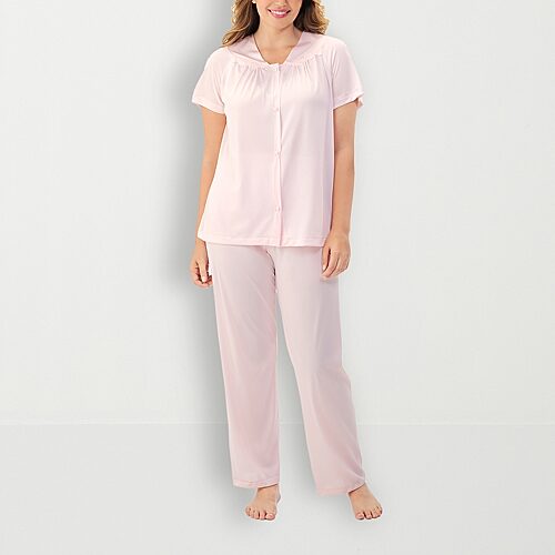 Click here for Exquisite Form Womens V-Neck Short Sleeve 2-pc. Pa... prices