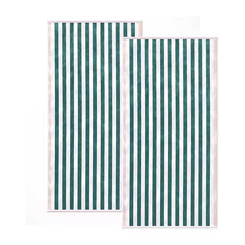 Click here for Linery Cotton Stripe Border 2-pc. Quick Dry Beach... prices