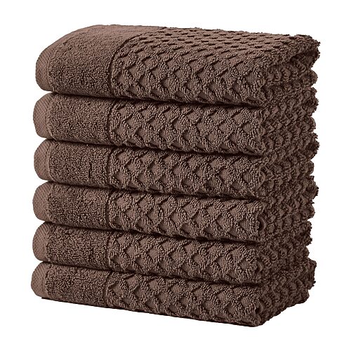 Click here for Linery Cotton Textured 6-pc. Hand Towel  One Size... prices
