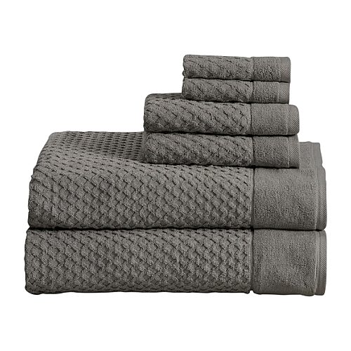 Click here for Linery Cotton Textured 6-pc. Quick Dry Bath Towel... prices