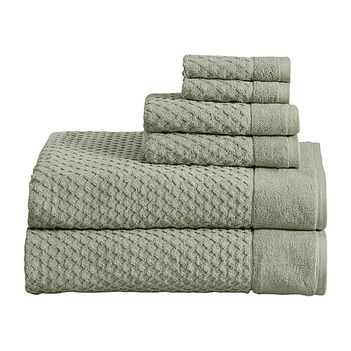 Click here for Linery Cotton Textured 6-pc. Quick Dry Bath Towel... prices