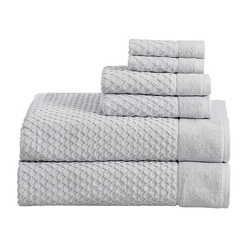 Click here for Linery Cotton Textured 6-pc. Quick Dry Bath Towel... prices