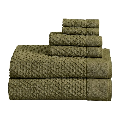 Click here for Linery Cotton Textured 6-pc. Quick Dry Bath Towel... prices
