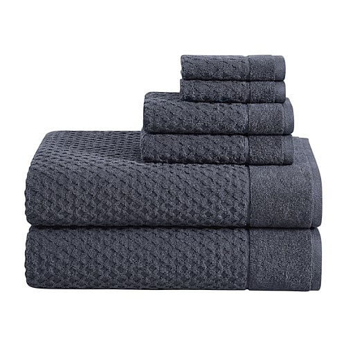 Click here for Linery Cotton Textured 6-pc. Quick Dry Bath Towel... prices
