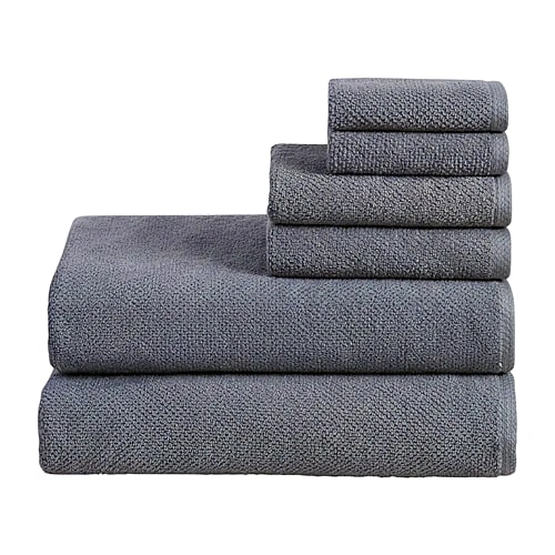 Click here for Linery Cotton Loop Textured 6-pc. Quick Dry Bath T... prices