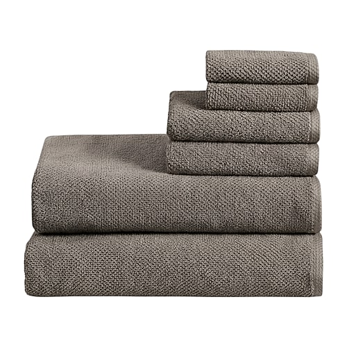 Click here for Linery Cotton Loop Textured 6-pc. Quick Dry Bath T... prices