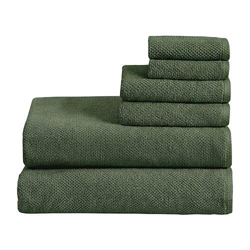 Click here for Linery Cotton Loop Textured 6-pc. Quick Dry Bath T... prices