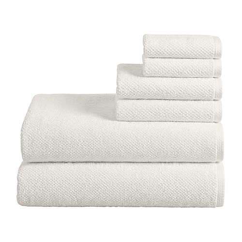 Click here for Linery Cotton Loop Textured 6-pc. Quick Dry Bath T... prices