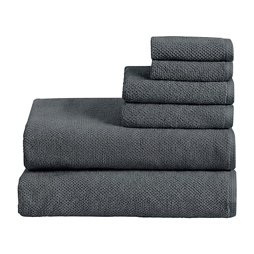 Click here for Linery Cotton Loop Textured 6-pc. Quick Dry Bath T... prices