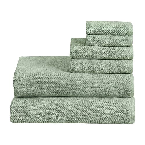 Click here for Linery Cotton Loop Textured 6-pc. Quick Dry Bath T... prices