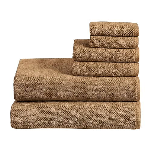 Click here for Linery Cotton Loop Textured 6-pc. Quick Dry Bath T... prices