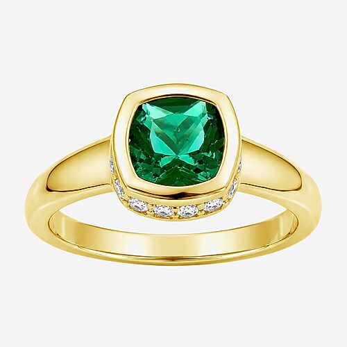 Click here for Womens Simulated Green Emerald 14K Gold Over Silve... prices