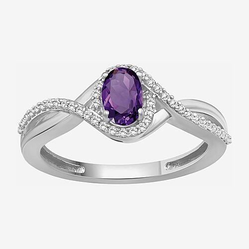 Click here for (I-J / I2-I3) Womens 1/10 CT. T.W. Genuine Purple... prices
