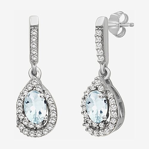 Click here for (I-J / I2-I3) Womens 1/6 CT. T.W. Genuine Blue Aqu... prices