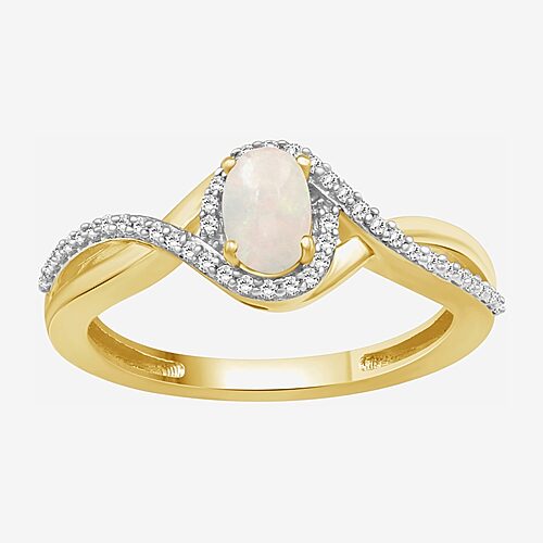 Click here for (I-J / I2-I3) Womens 1/10 CT. T.W. Dyed White Opal... prices