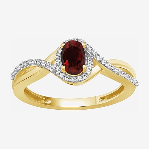 Click here for (I-J / I2-I3) Womens 1/10 CT. T.W. Genuine Red Gar... prices