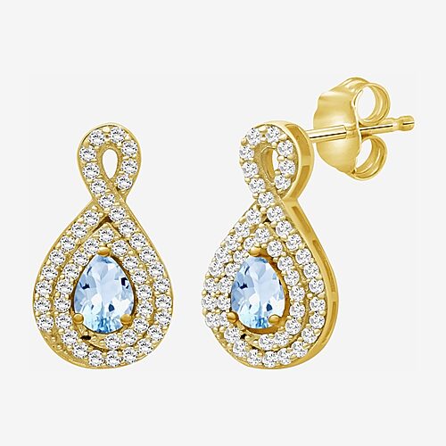 Click here for (I-J / I2-I3) 1/4 CT. T.W. Genuine Blue Topaz 10K... prices