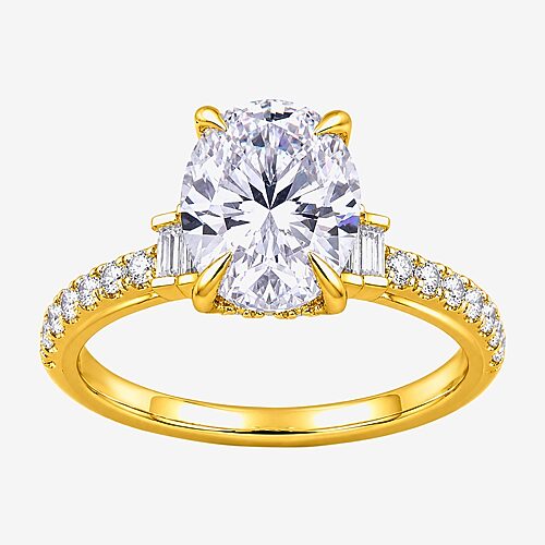Click here for (F / Si2) Womens 2 1/4 CT. T.W. Lab Grown White Di... prices