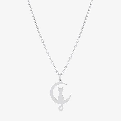 Click here for Silver Treasures Cat Womens Sterling Silver 16 Inc... prices