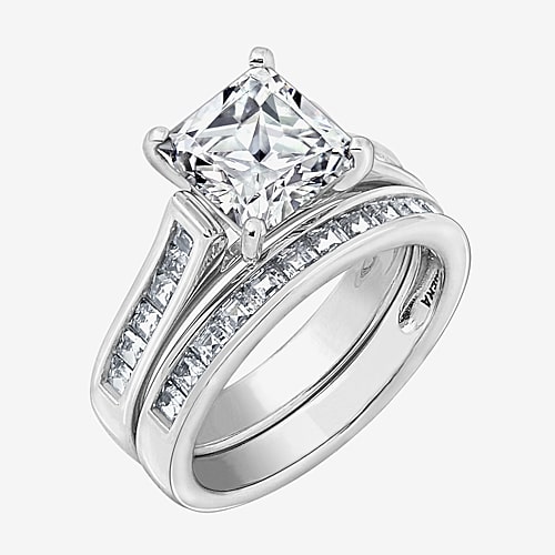 Click here for DiamonArt Cubic Zirconia 3 3/4 CT. T.W. Bridal Rin... prices