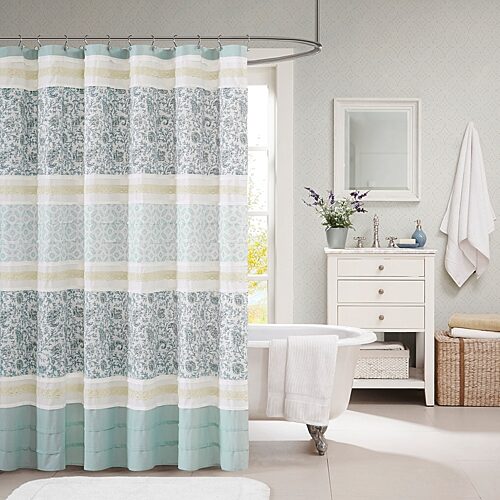 Click here for Madison Park Dawn Cotton Shower Curtain  72 x 72 -... prices