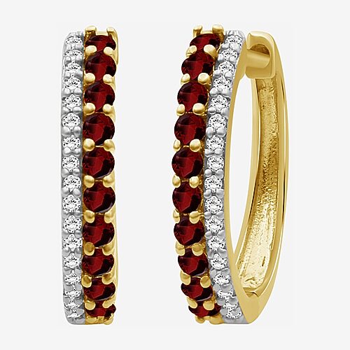 Click here for (I-J / I2-I3) Womens 1/10 CT. T.W. Genuine Red Gar... prices