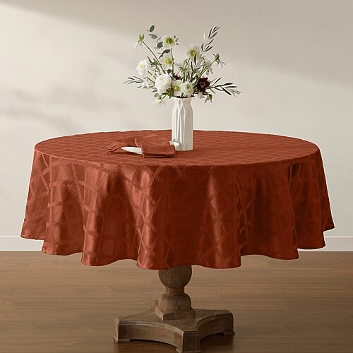 Click here for Lenox Laurel Leaf Tablecloth  One Size  Brown prices