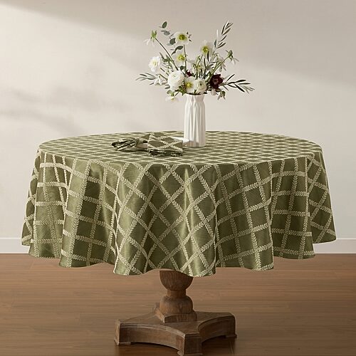 Click here for Lenox Laurel Leaf Tablecloth  One Size  Green prices