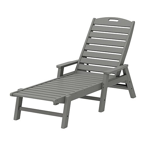 Click here for POLYWOOD Nautical Chaise with Arms  One Size  Gray prices