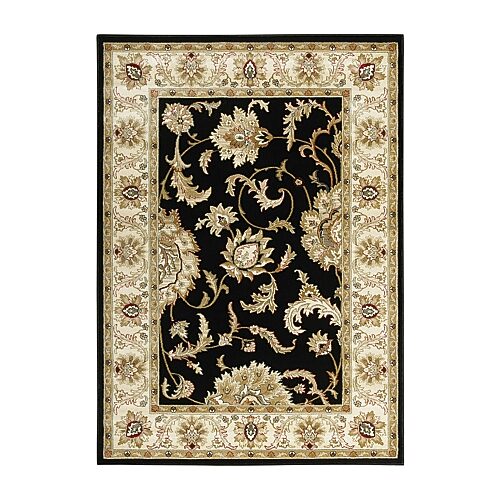 Closeout! Km Home Pesaro Imperial 55 x 77 Area Rug - Black
