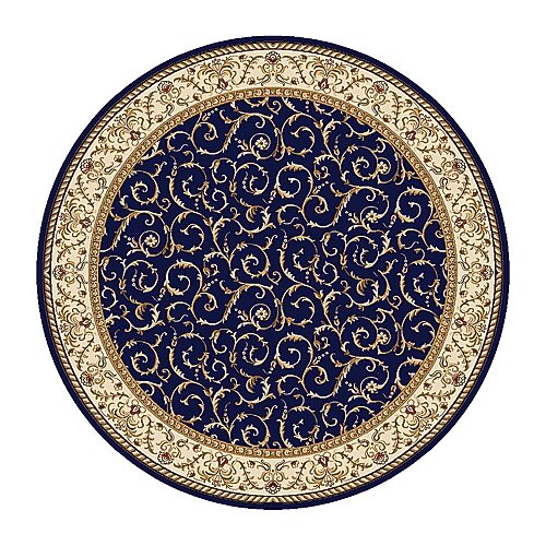Click here for Closeout! Km Home 1599/1555/Navy Pesaro Blue 53 x... prices