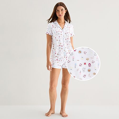Click here for Jaclyn Womens Short Sleeve 2-pc. Pajama Set  Small... prices