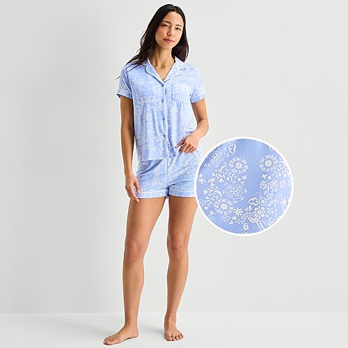 Click here for Jaclyn Womens Short Sleeve 2-pc. Pajama Set  Small... prices