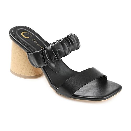 Click here for Journee Collection Fayth Womens Round Open Toe Blo... prices