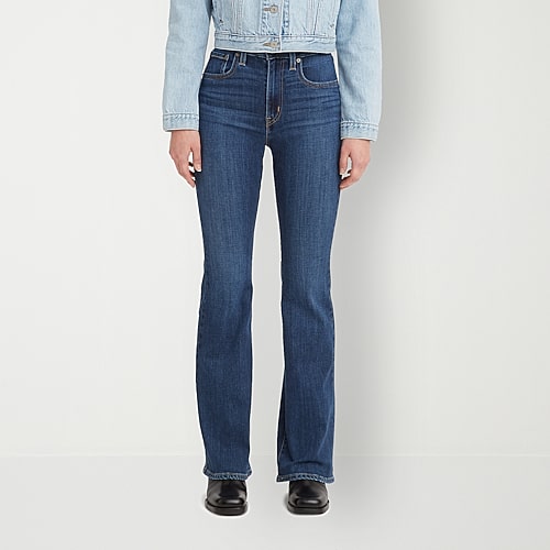 Click here for Levis Womens 726 High-Rise Slim Fit Flare Jeans -... prices