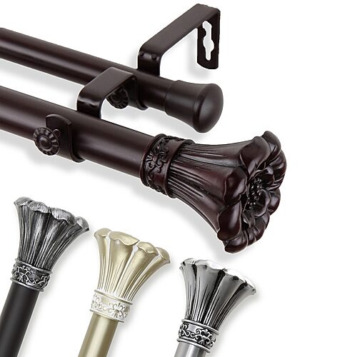 Click here for Rod Desyne Blossom 1 Adjustable Double Curtain Rod... prices