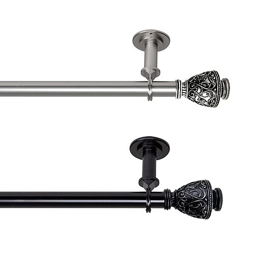 Click here for Rod Desyne Veda Ceiling Curtain Rod  One Size  Sil... prices