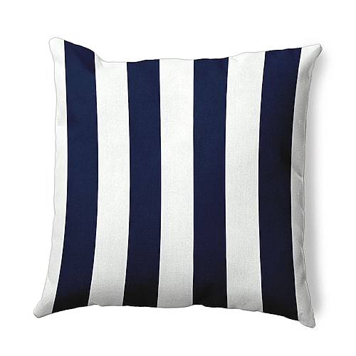 Click here for Vertical Stripes Square Throw Pillow  One Size  Bl... prices