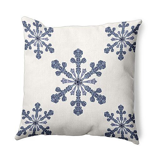 Vail Square Throw Pillow  One Size  White