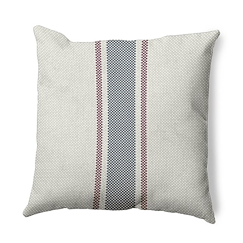 Click here for Grain Sack Square Throw Pillow  One Size  White prices