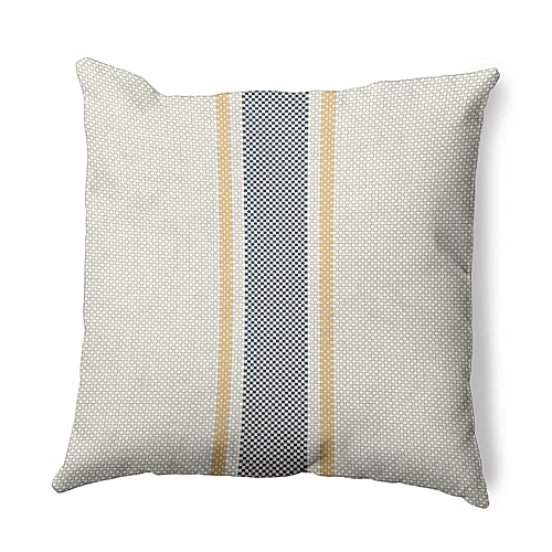 Click here for Grain Sack Square Throw Pillow  One Size  White prices