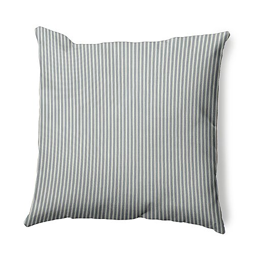 Click here for Ticking Stripe Square Throw Pillow  One Size  Blue prices