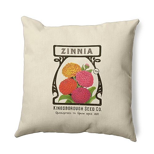 Click here for Zinnia Square Throw Pillow  One Size  White prices