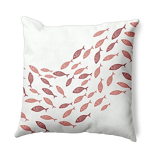 Click here for Escuela Square Throw Pillow  One Size  Orange prices