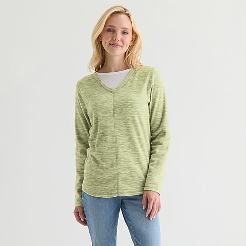 Click here for St. Johns Bay Womens V Neck Polar Fleece Long Slee... prices