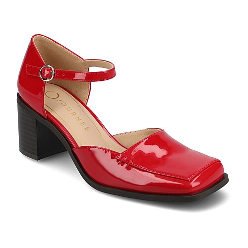 Click here for Journee Collection Womens Evangeline Square Toe Pu... prices