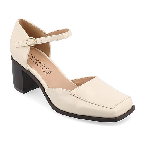 Click here for Journee Collection Womens Evangeline Square Toe Pu... prices
