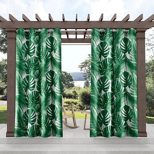 Click here for Exclusive Home Curtains Jamaica Palm Grommet Top L... prices